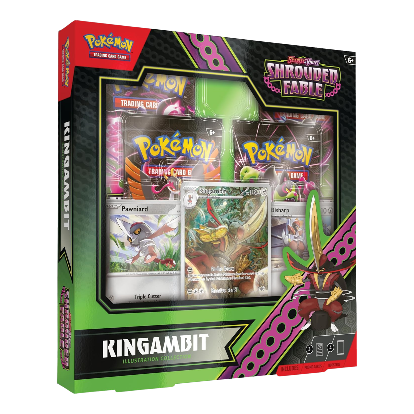 Pokémon Scarlet & Violet—Shrouded Fable Kingambit Illustration ...
